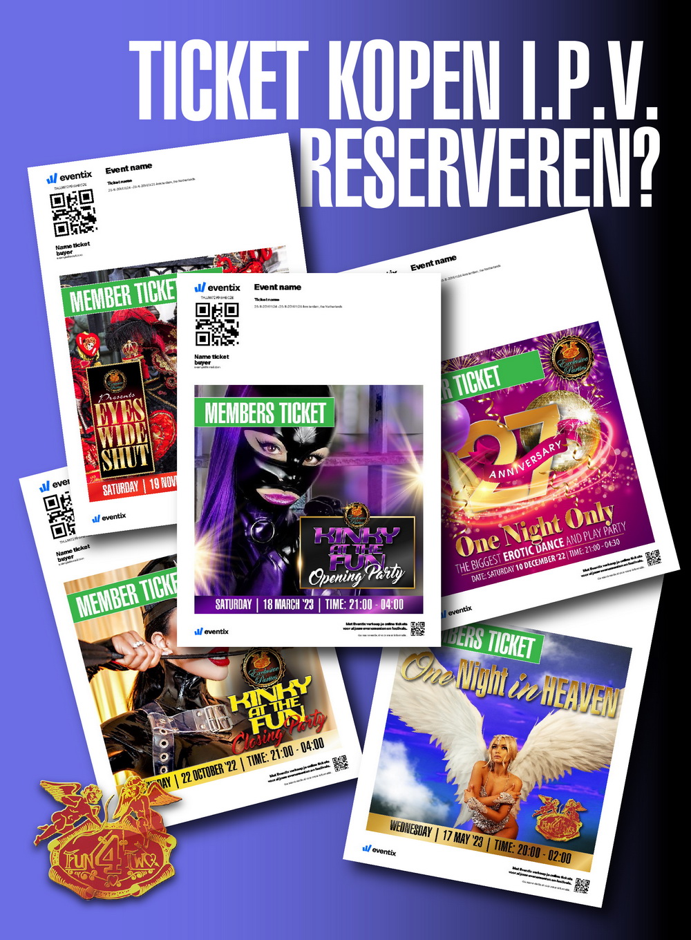 programmaoverzicht van Parenclub Fun4Two